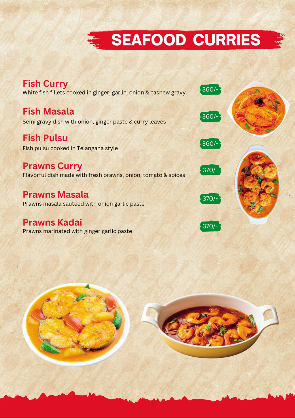 New Peacock Restaurant | Menu